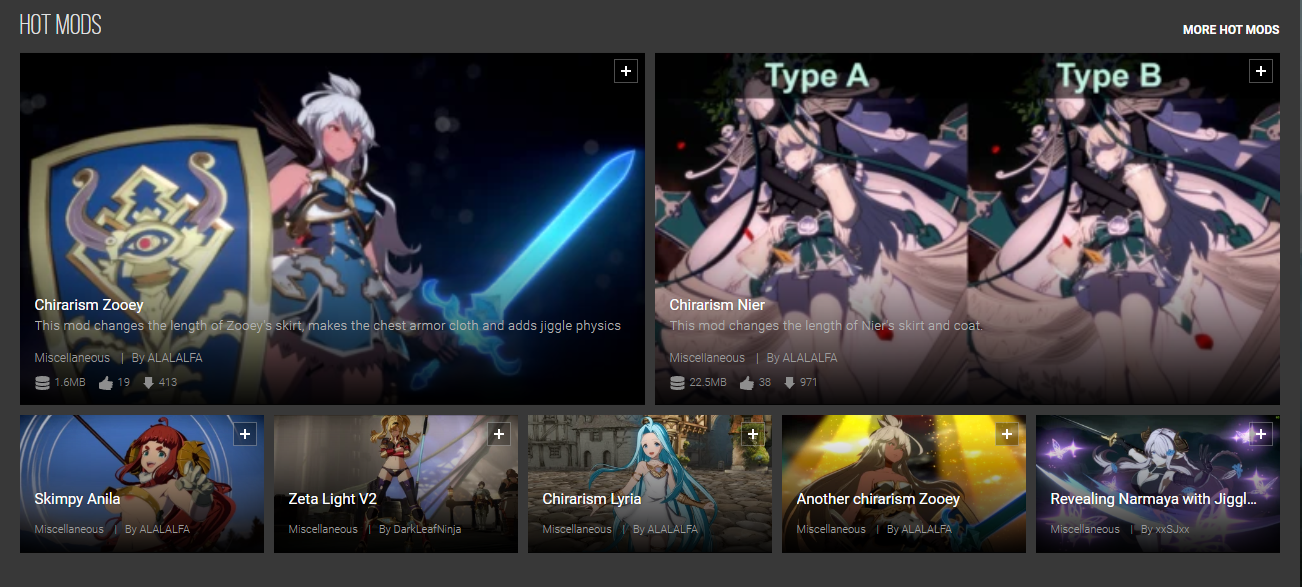 グラブルリリンクのNexusModsページが公開。今後のMODリリースに期待できそう？ | P-Log Mods